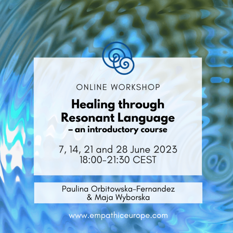 [CANCELLED] Healing through Resonant Language – an introductory course ...